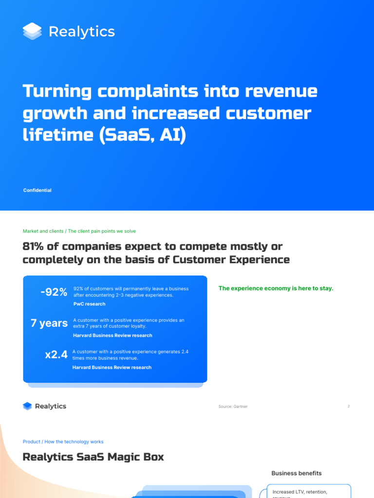 Realytics Short Product Deck ENG-20220117 | PDF | Customer Relationship ...