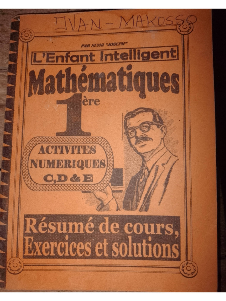 Fascicule de Maths 1ère C, D & E CBE, PDF | PDF