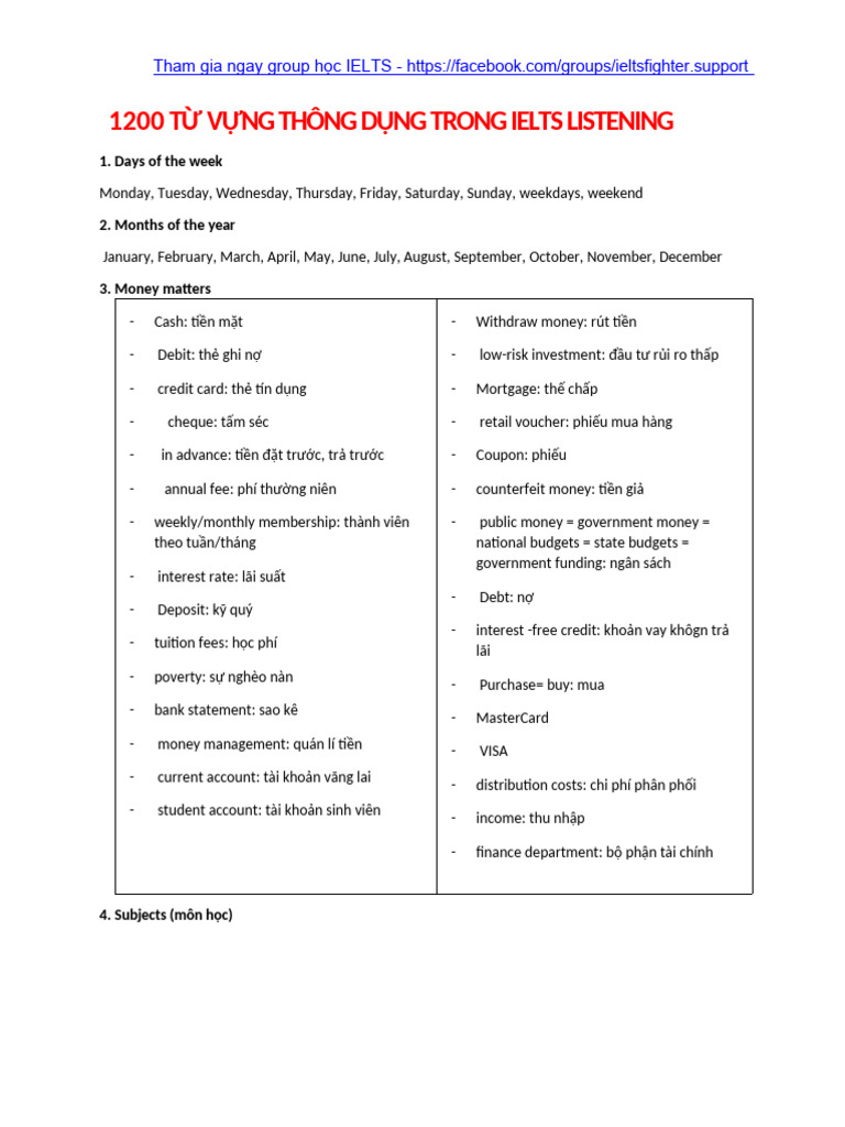 1200 T V NG Thông D NG Trong Ielts | PDF | Apartment | Coal