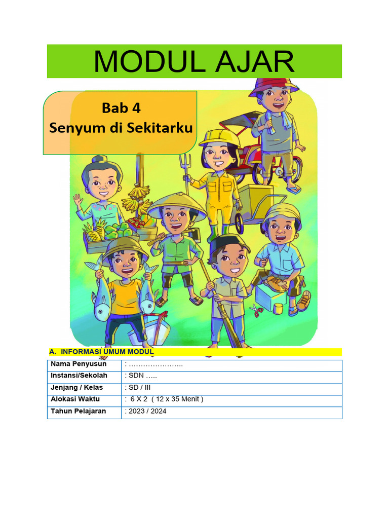 MA Bab 4 Senyum Di Sekitarku | PDF
