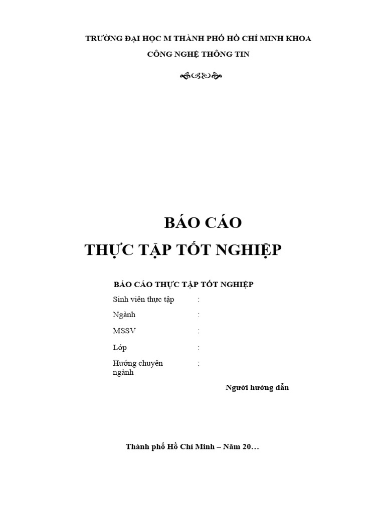 Mau Bao Cao Thuc Tap 5 | PDF