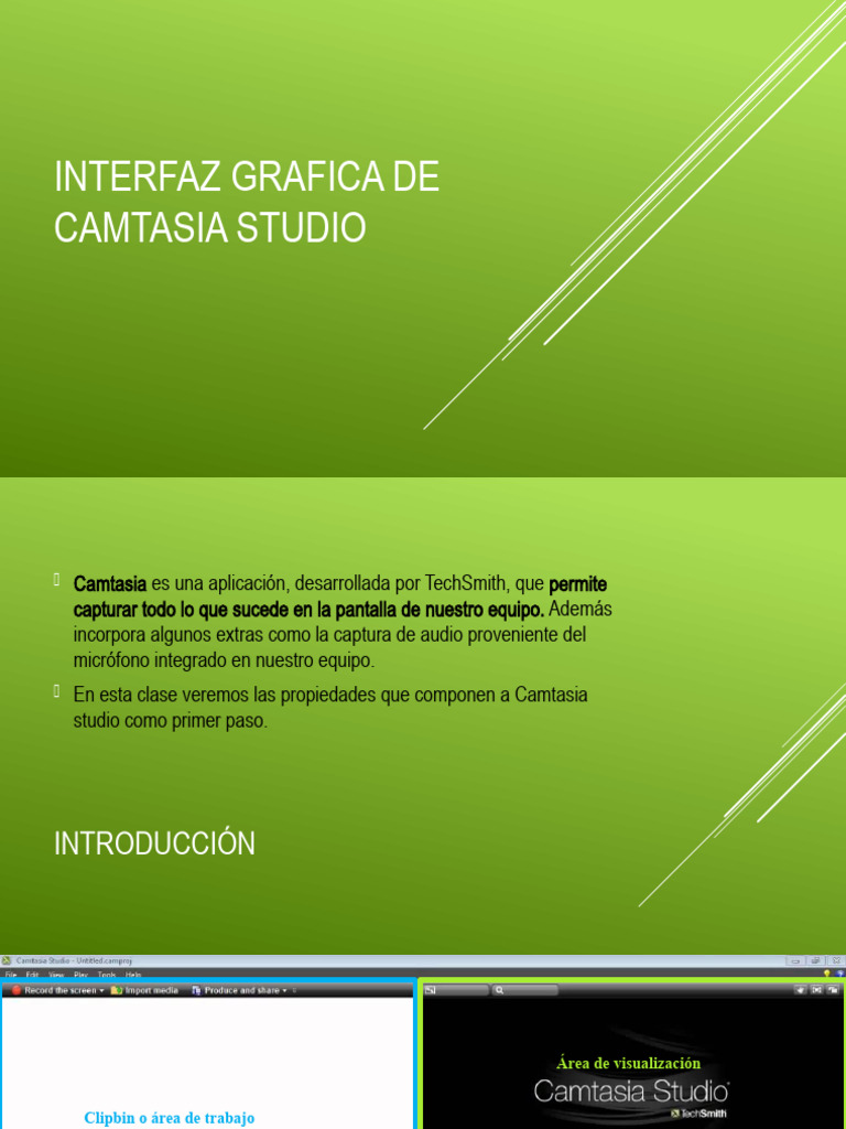 Interfaz Grafica de Camtasia Studio | PDF | Multimedia | Tecnología digital