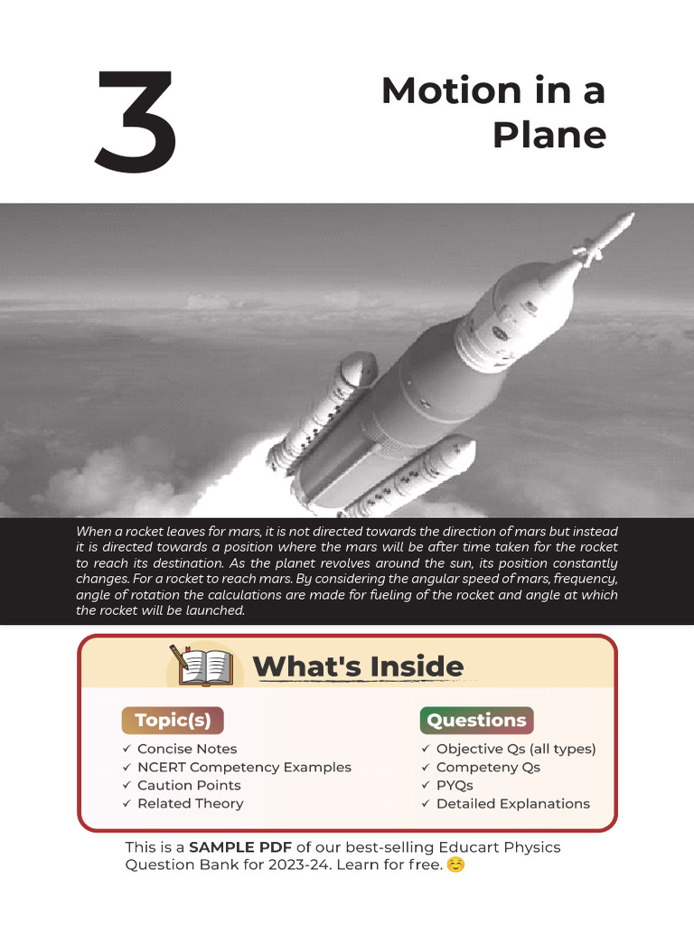CBSE-XI Physics - Chap-3 (Motion in A Plane) | PDF | Rotation Around A ...