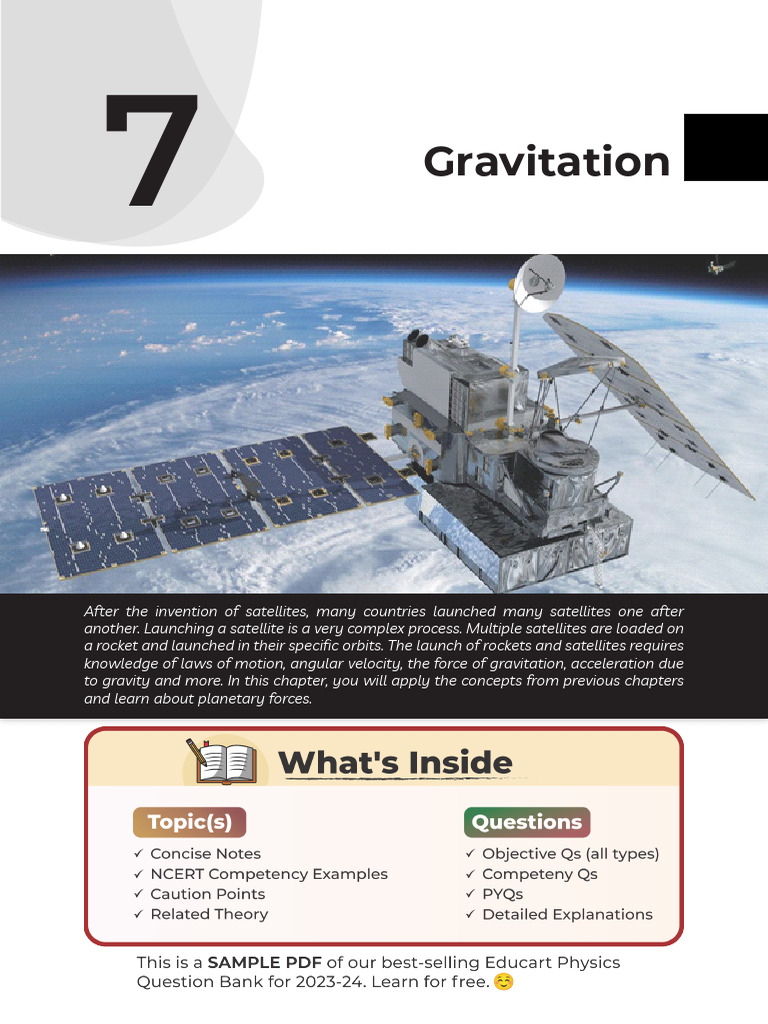 CBSE XI Physics - Chap 7 (Gravitation) | PDF | Orbit | Astronomical Unit