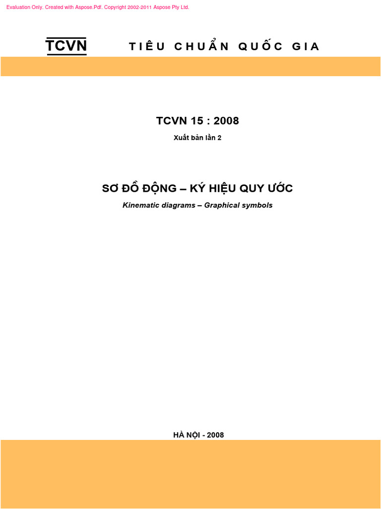TCVN 15-2008 - So Do Dong - Ky Hieu Quy Uoc | PDF