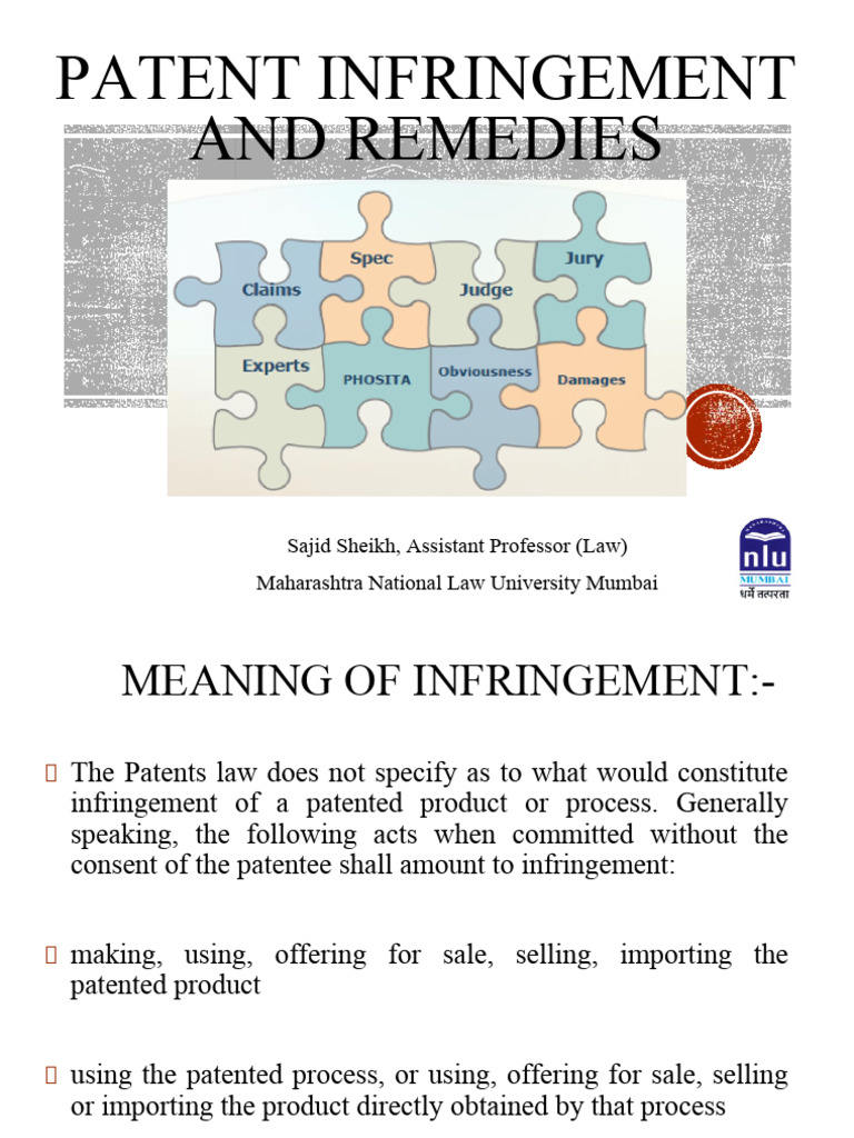 Patent Infringement and Remedies | PDF | Patent Infringement | Injunction