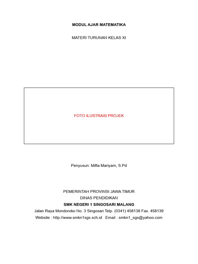 FORMAT MODUL P5 (2) - Draft Modul Turunan | PDF | Seni