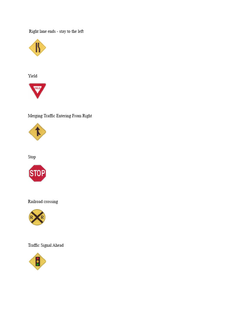 New York Driving Rules Cheat Sheet | PDF | Traffic | Intersection (Road)