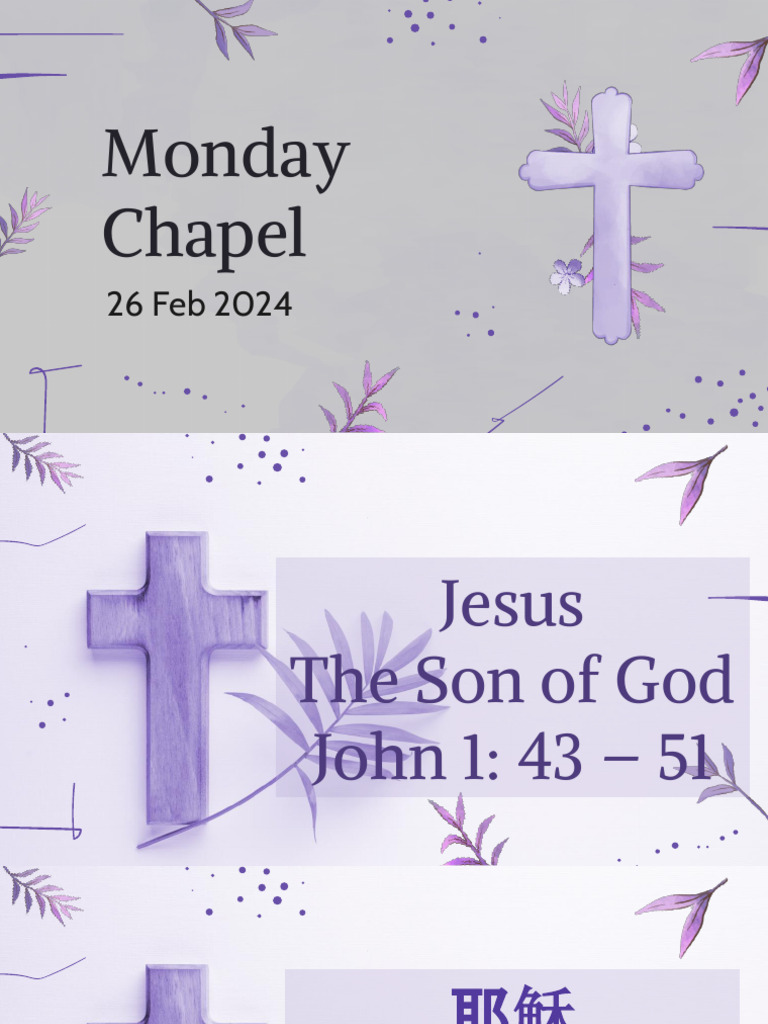 Jesus Calls Philip and Nathanael | PDF