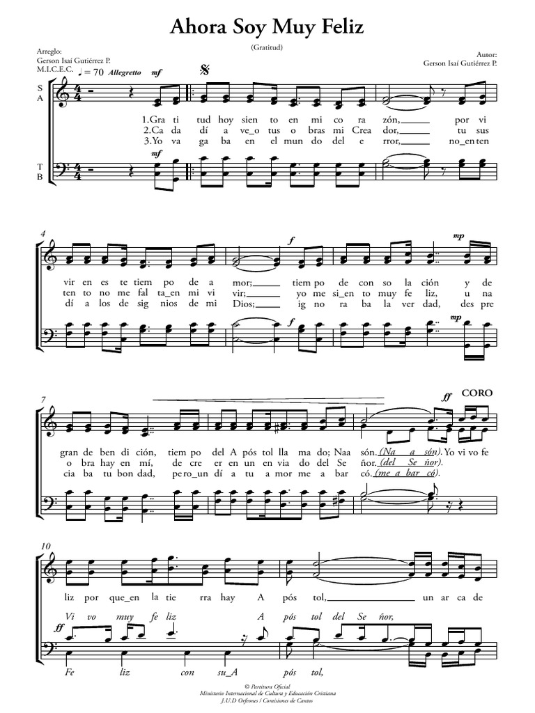 Ahora Soy Muy Feliz | PDF | Escritura latina