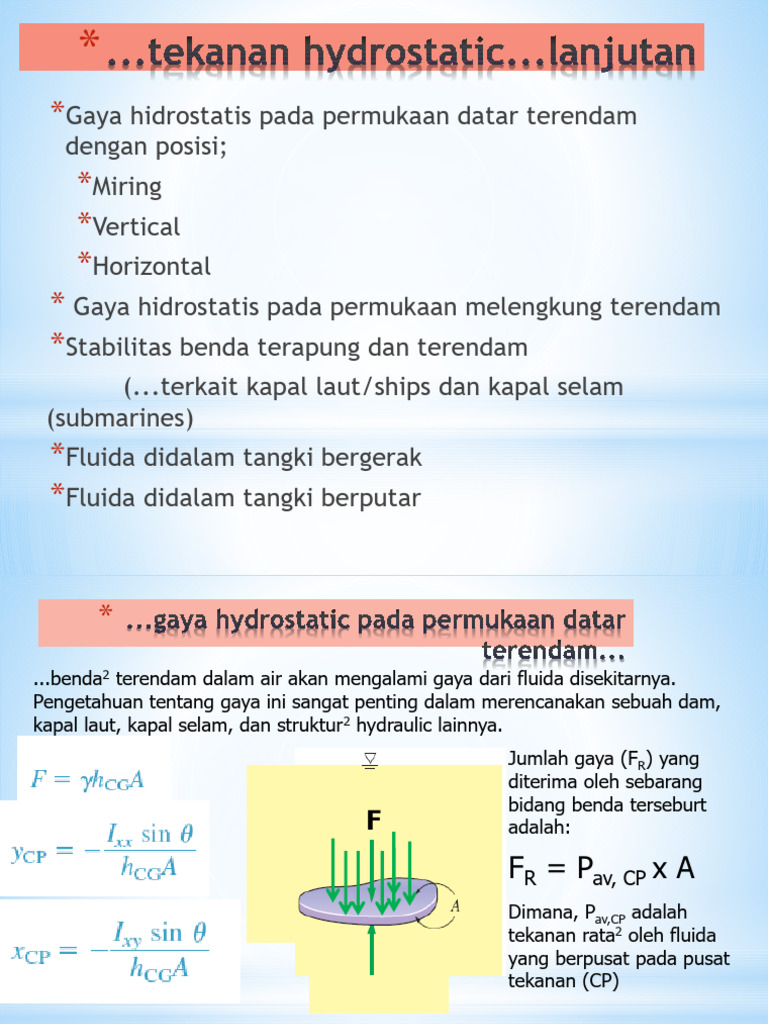 07 - Materi Pertemuan Ke-07 Mekanika Fluida Sabtu, 06 Januari 2024 | PDF