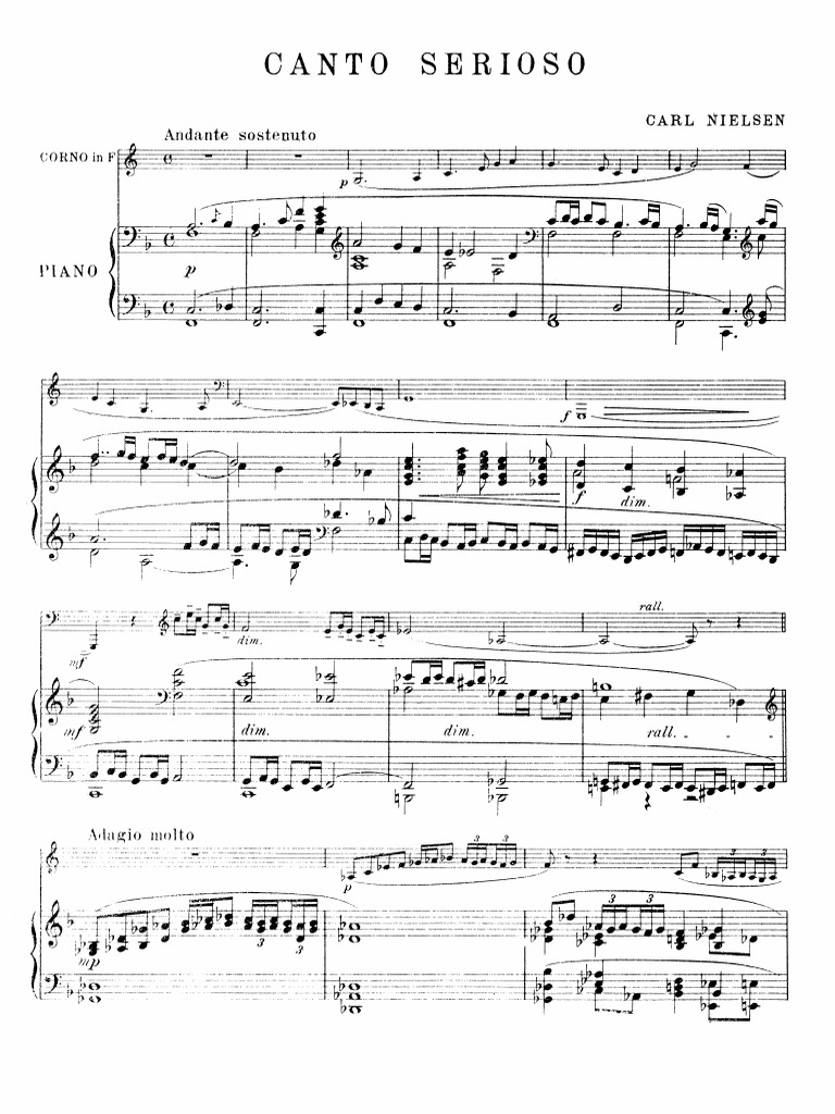 IMSLP17678-Nielsen-Canto Serioso Piano Score | PDF