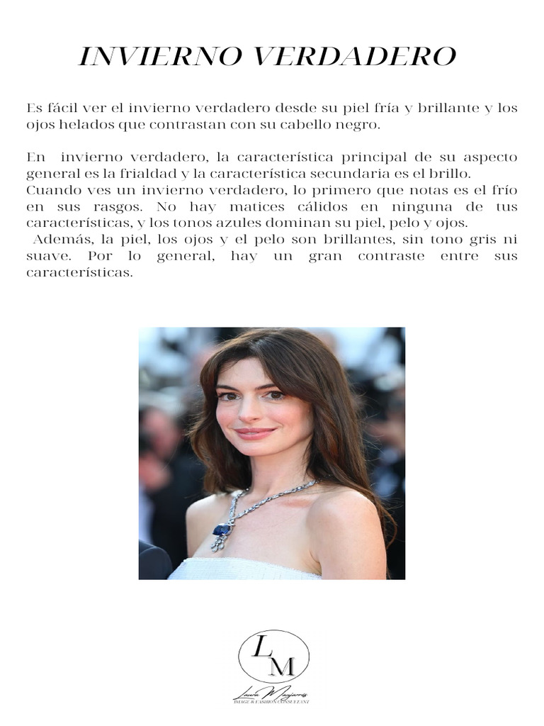 Colorimetría del Invierno Verdadero | PDF | Color | Visión