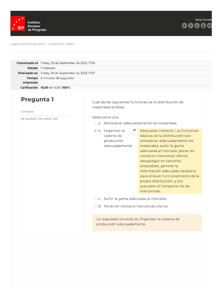 Cuestionario 1 | PDF