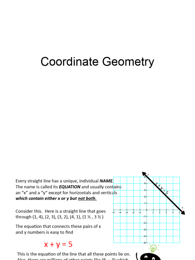 Coordinate Geometry | PDF | Slope | Line (Geometry)