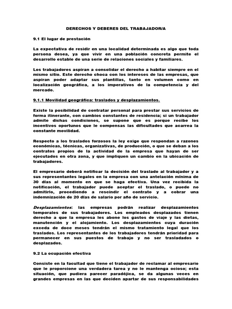 Derechos y Deberes Del Trabajador | PDF | Tiempo de trabajo | Salario Derechos y Deberes Del Trabajador | PDF | Tiempo de trabajo | Salario
