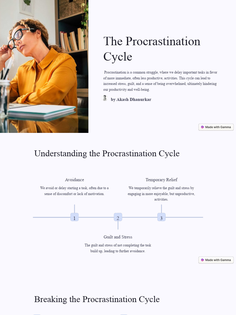The Procrastination Cycle | PDF