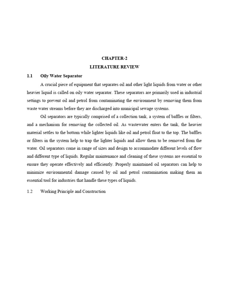 CHAPTER 2 Literature Review | PDF | Chemical Engineering | Liquids