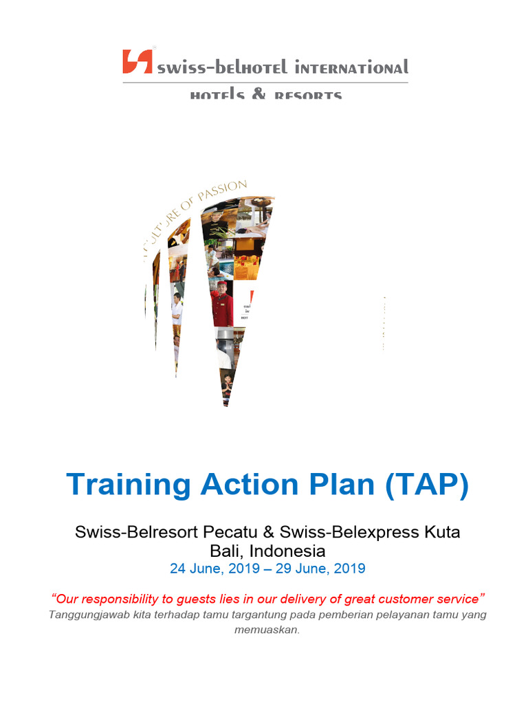 Training Action Plan (TAP) - Swiss-Belresort Pecatu Swiss-Belexpress K ...