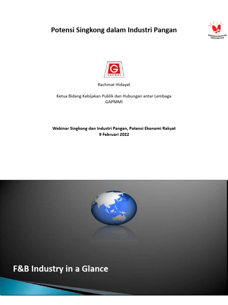 Potensi Singkong - GAPMMI 09FEB22 | PDF | Gross Domestic Product ...