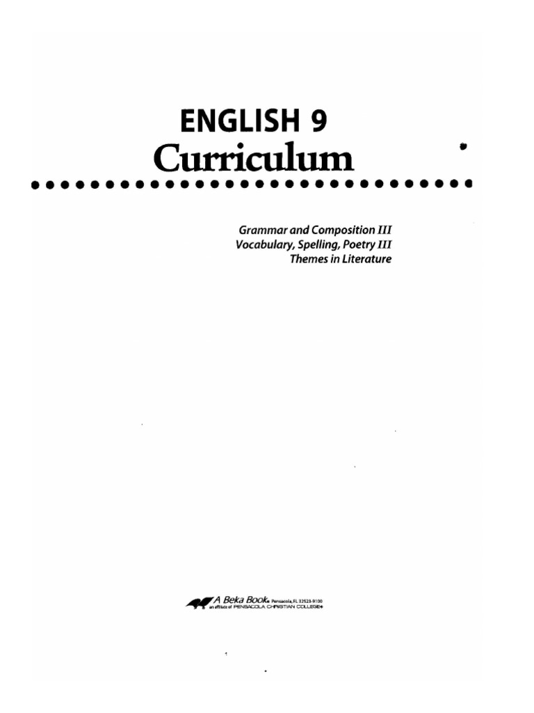 9th Grade LA Curriculum | PDF