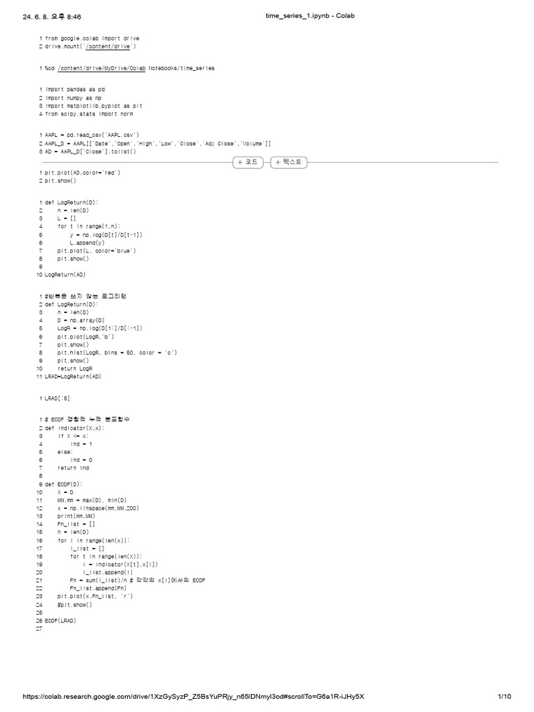 Time - Series - 1.ipynb - Colab | PDF | Forecasting | Root Mean Square Deviation