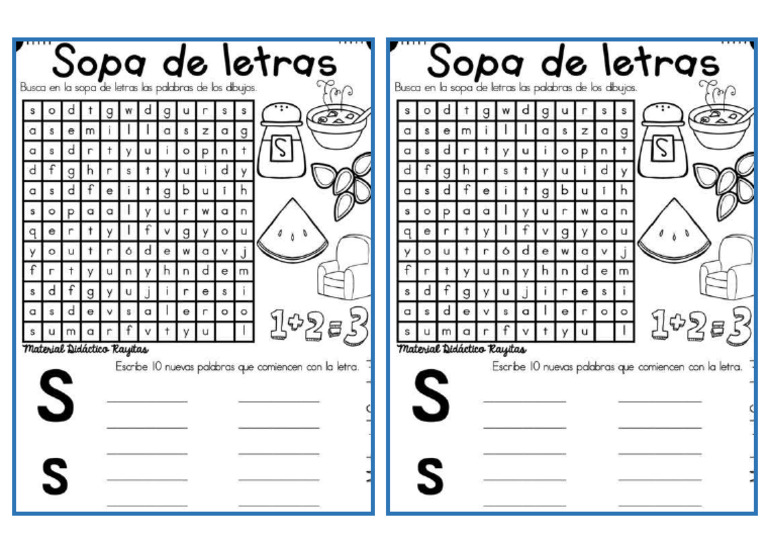 Sopa de Letras de La s | PDF