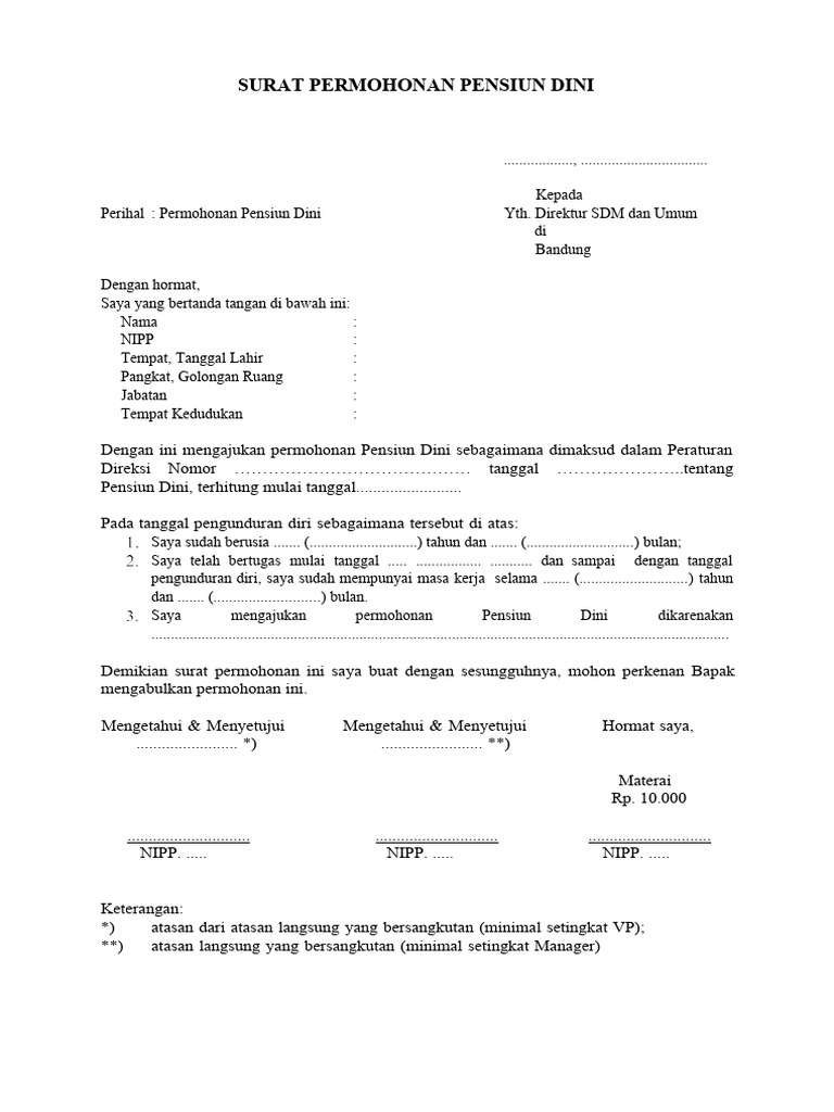 Permohonan Pendi | PDF