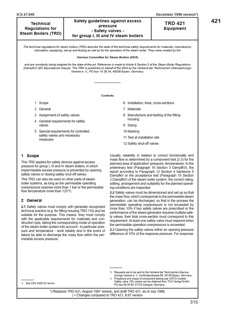 TRD_421_12.1998_ENGLISCH | Download Free PDF | Valve | Boiler