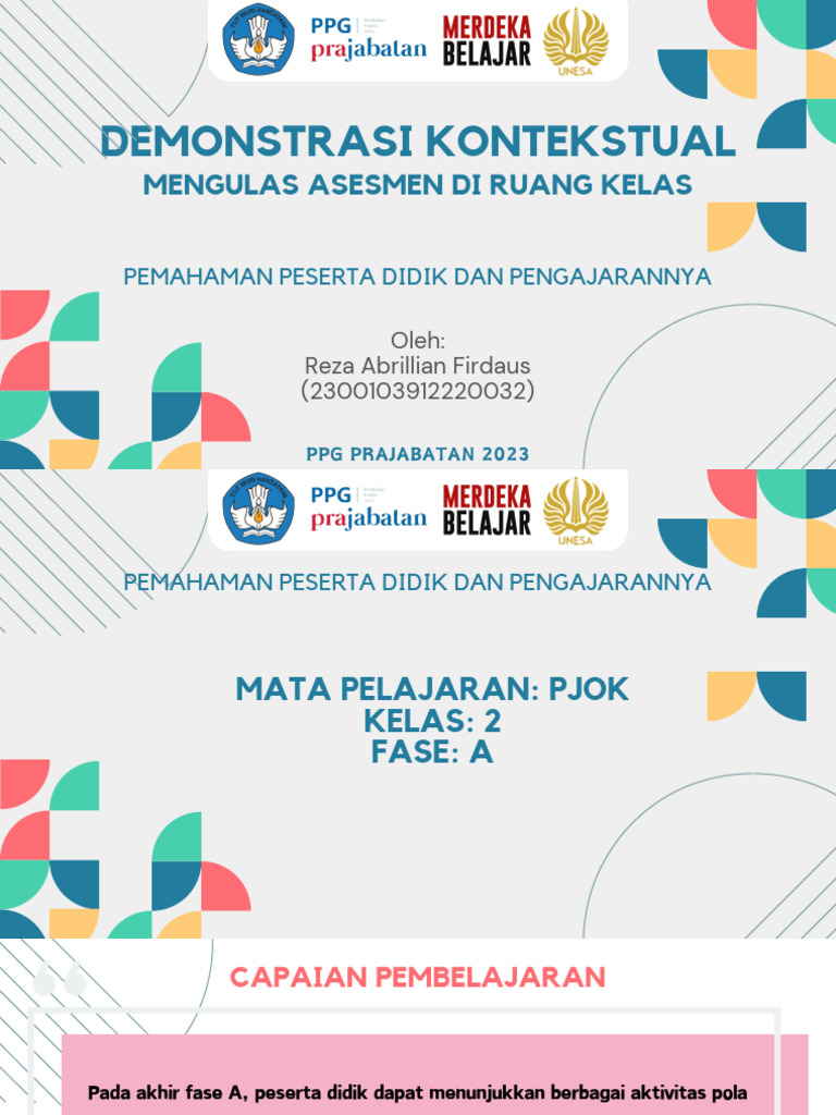 01.02.3-T3-5.b Demonstrasi Kontekstual - Mengulas Asesmen Di Ruang Kelas | PDF | Karier ...