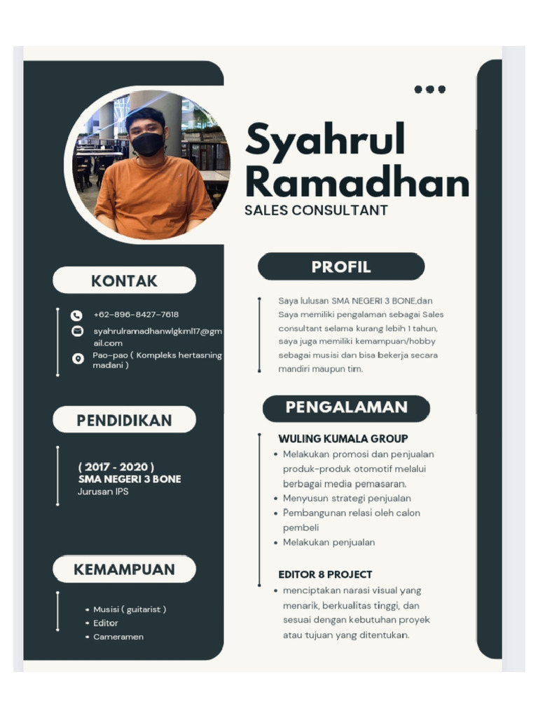 CV Syahrul Ramadhan | PDF