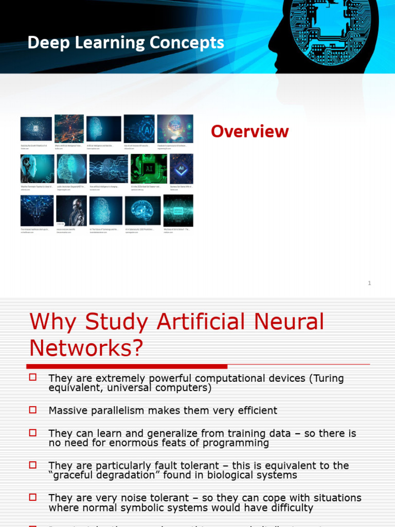DL Concepts 1 Overview | PDF | Artificial Neural Network | Deep Learning