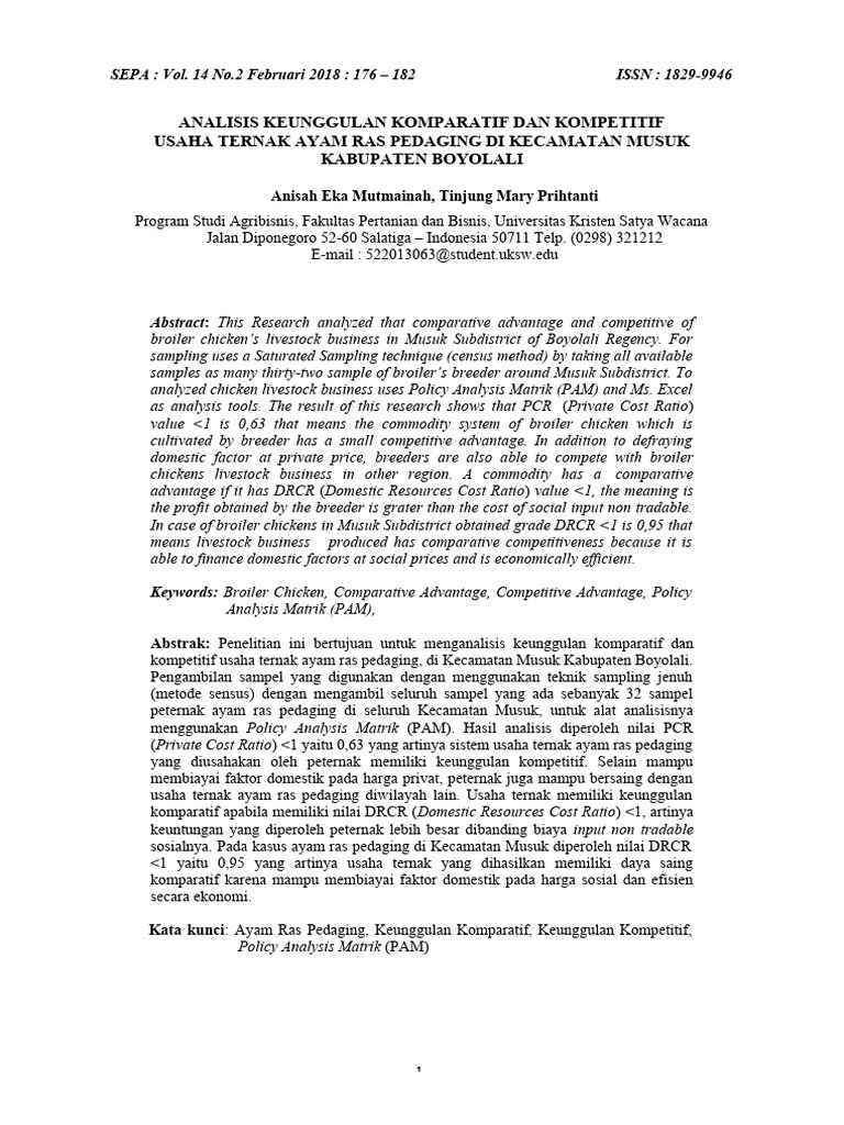 Analisis Keunggulan Komparatif Dan Kompe | PDF | Kesehatan Holistik ...