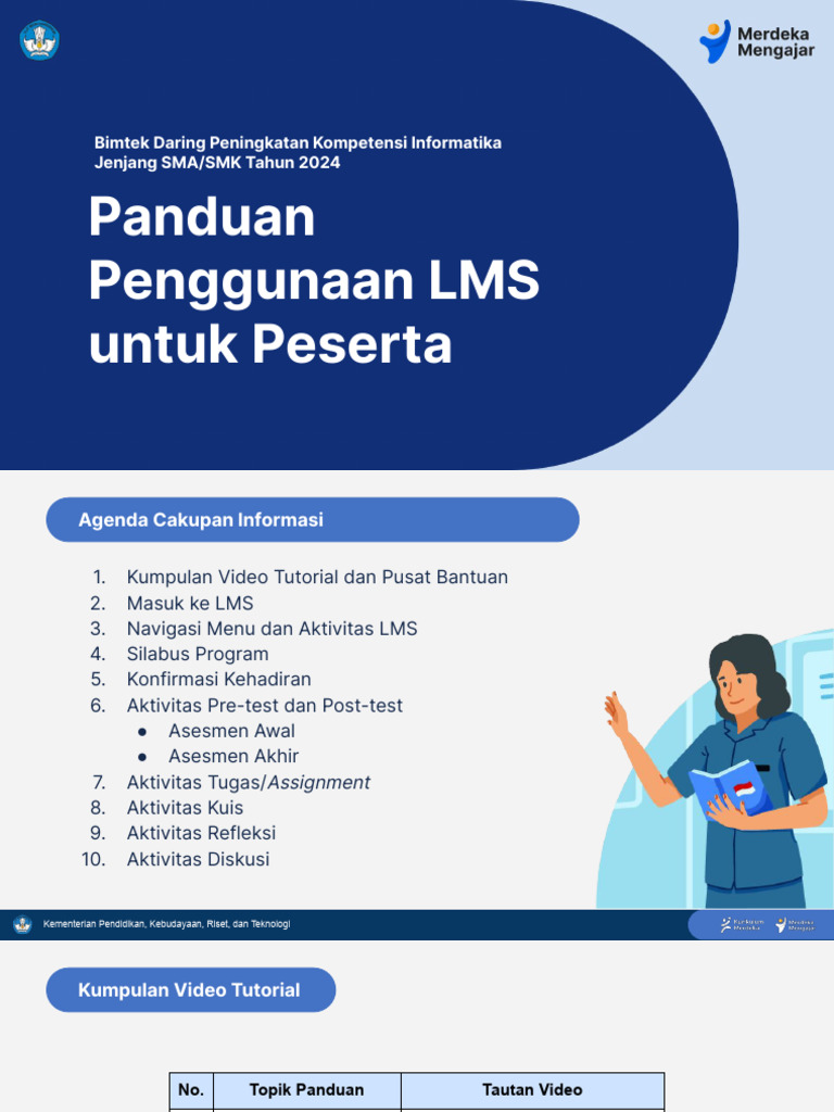 Panduan LMS Bimtek Informatika 2024 | PDF