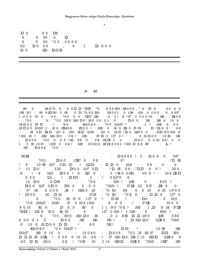 Penggunaan Poster Sebagai Media Komunikasi Kesehatan | PDF
