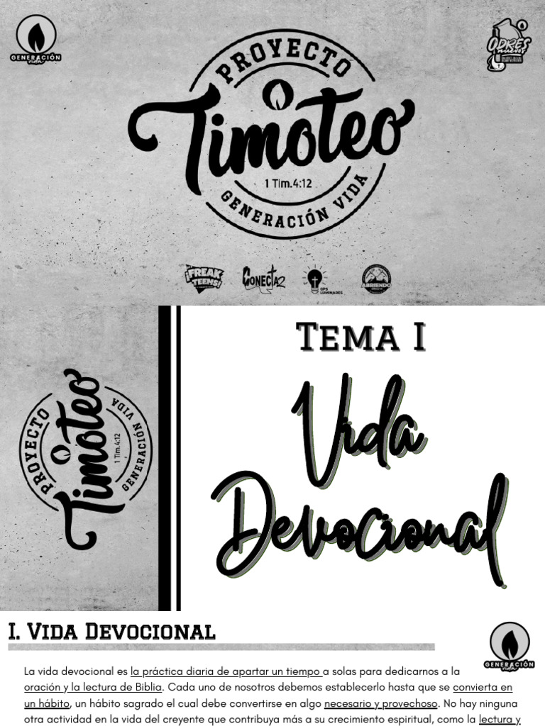 Guía para una Vida Devocional | PDF | Oración | Dios