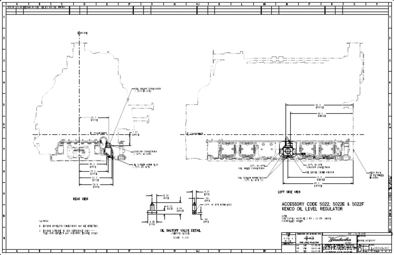 ACCESSORY CODE 5022, 5022E & 5022F Kenco Oil Level Regulator | PDF
