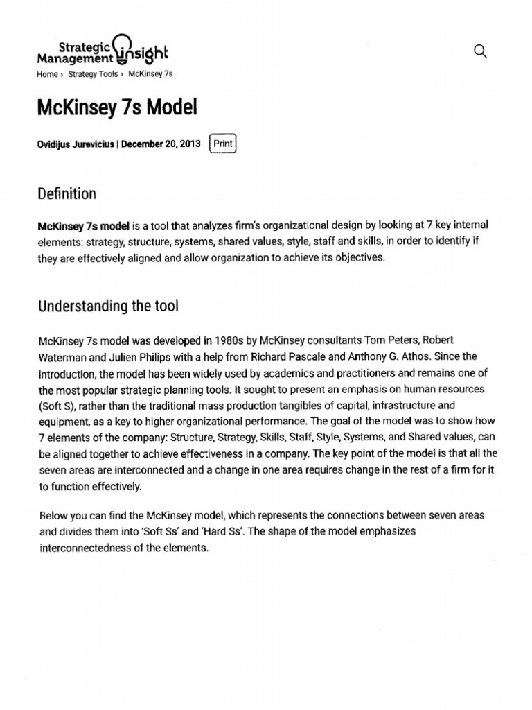 Article On McKinsey | PDF