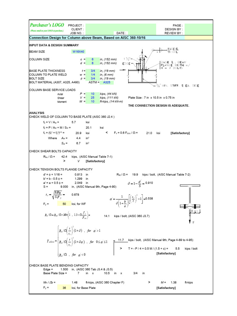 Column Above Beam | PDF | Beam (Structure) | Mechanical Engineering