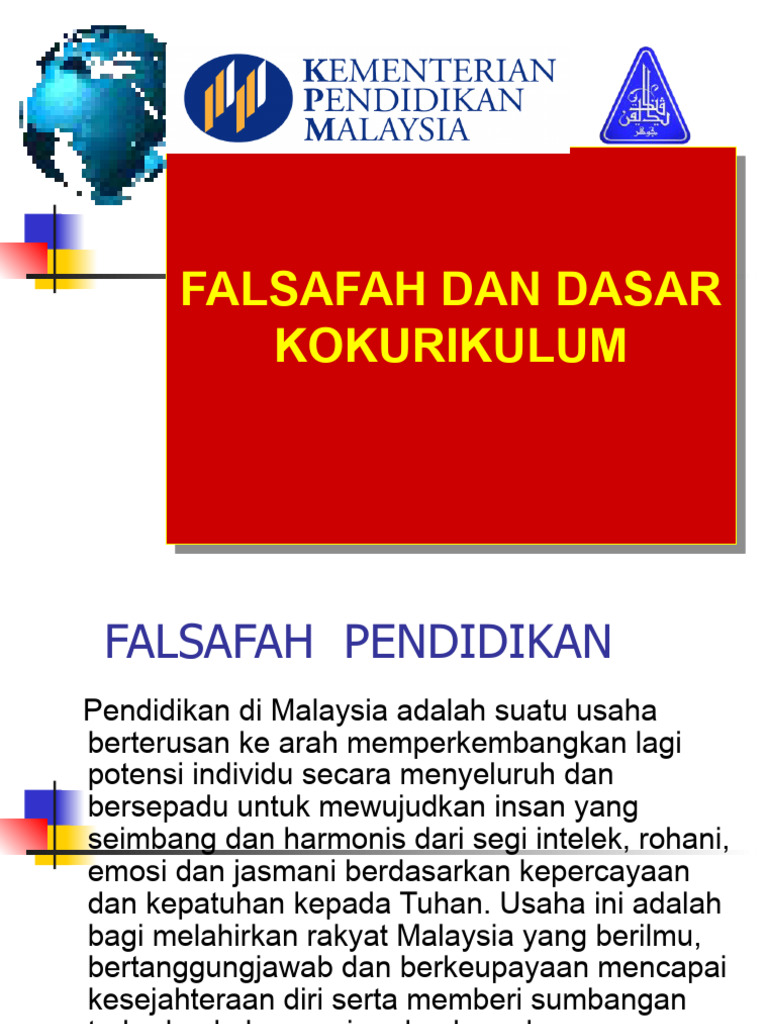 Falsafah Dan Dasar Kokurikulum | PDF