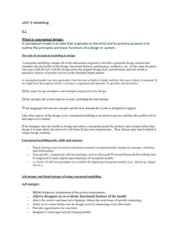 UNIT 3 Design- Modelling | Download Free PDF | 3 D Printing ...