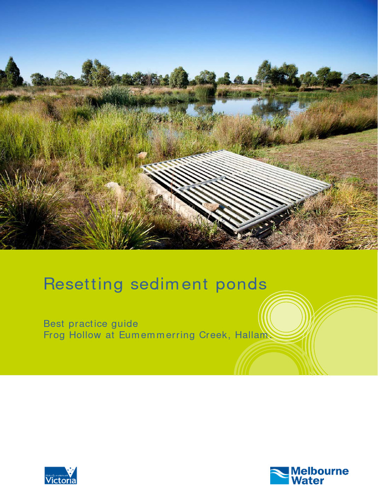 Resetting Sediment Ponds Best Practice Guide | PDF | Pond | Sediment