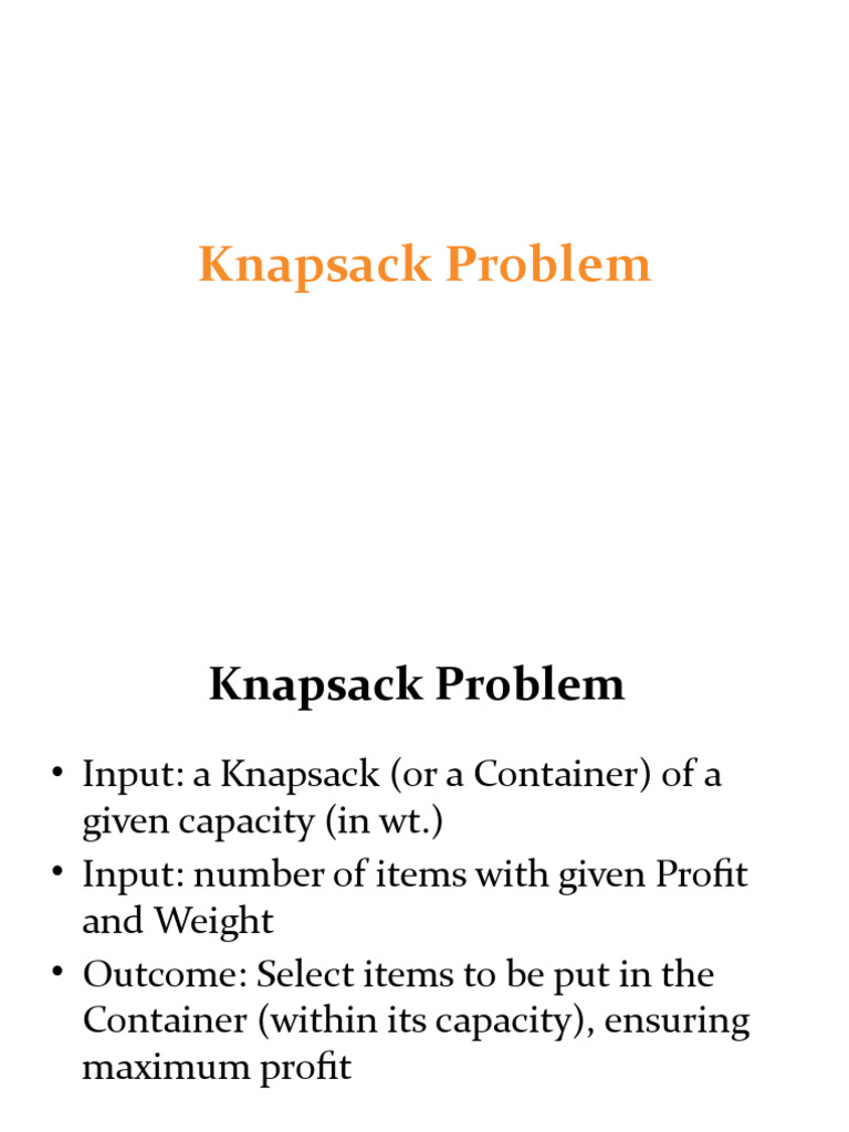 04 Knapsack 0 1 Dynamic Programming Pdf Recursion Time Complexity