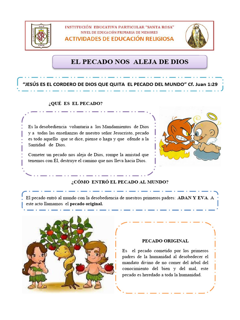 QUÉ ES EL PECADO | PDF | Pecado | El pecado original