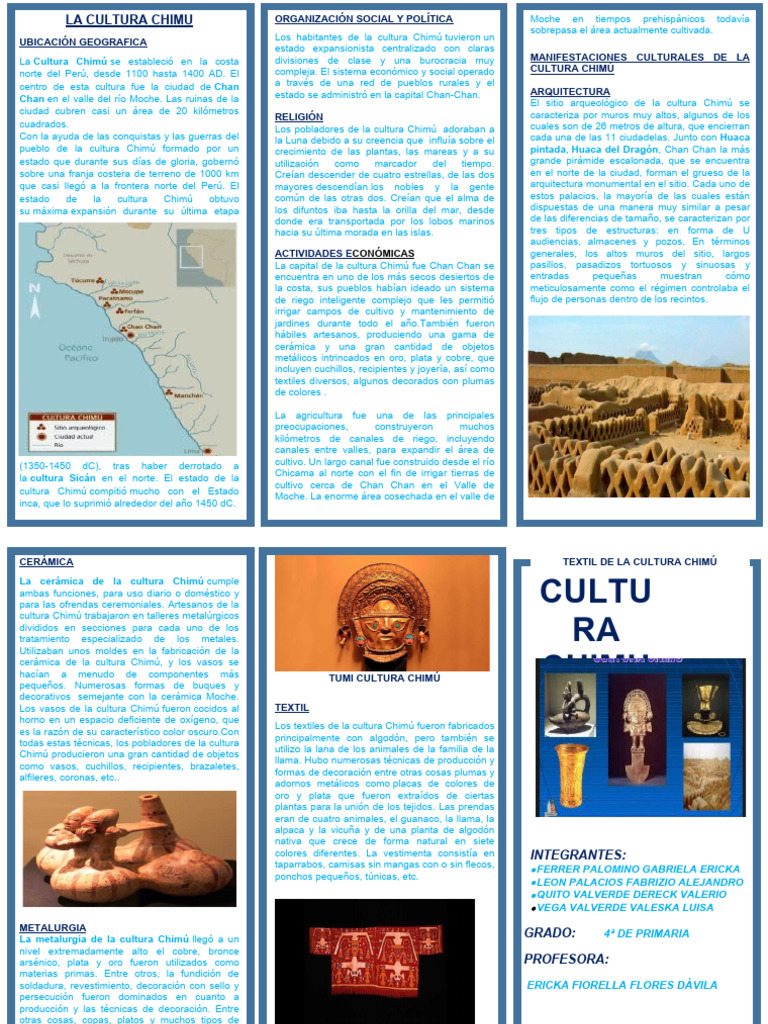 La Cultura Chimu Triptico | PDF