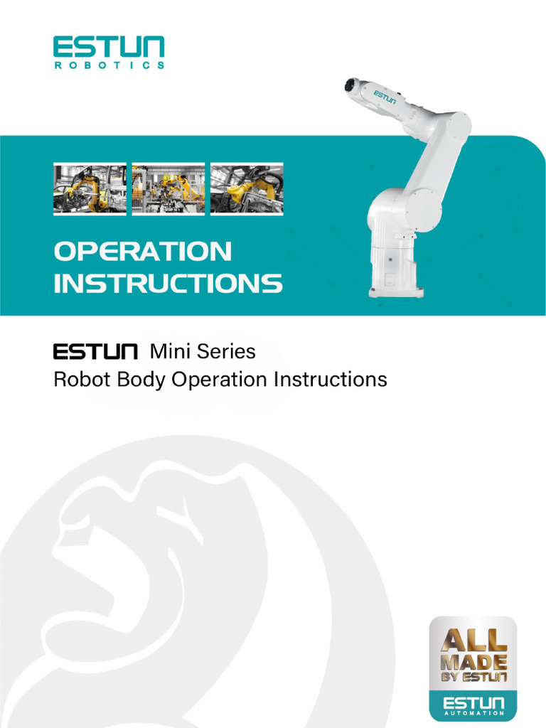 ESTUN Robot Operation Manual | PDF | Safety | Robot