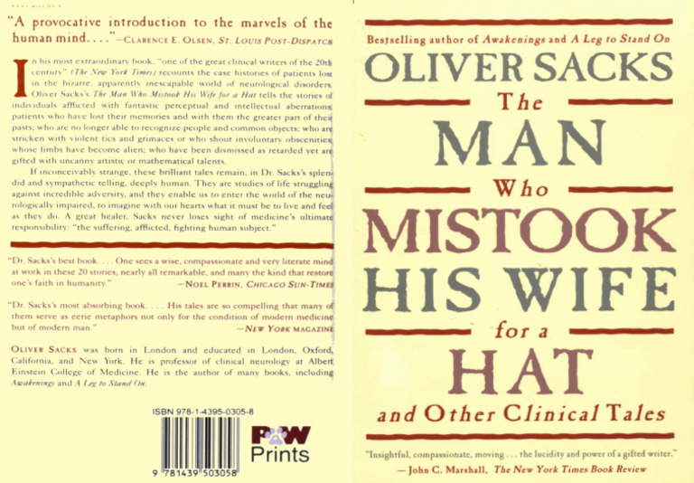 The Man Who Mistook His Wife For A Hat and Other Clinical Tales 1x | PDF