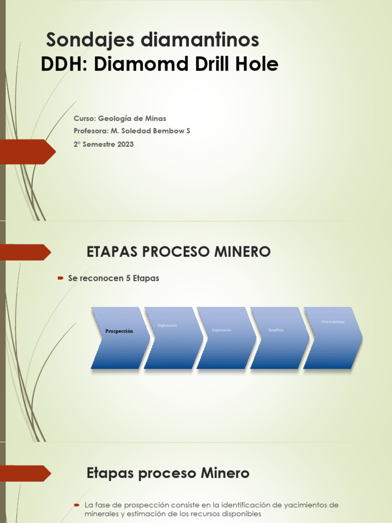DDH 9 Diamantinos | PDF | Perforación | Minería