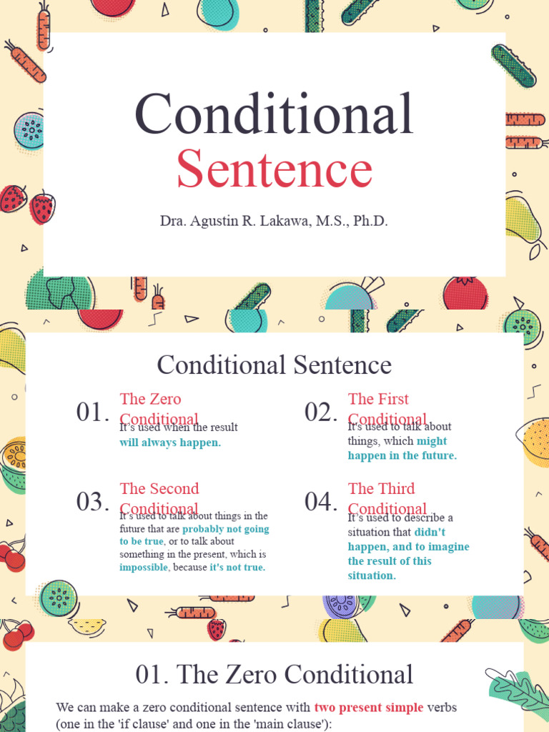 Conditional Sentence | PDF | Sentence (Linguistics) | Linguistic Morphology