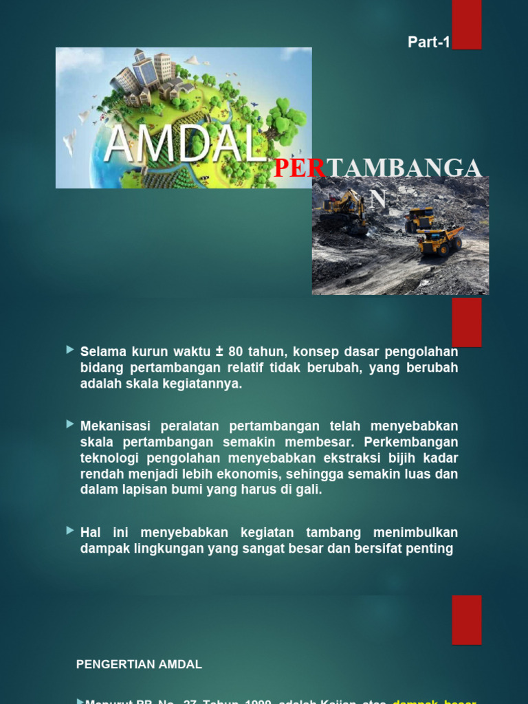 Amdal Pertambangan | PDF
